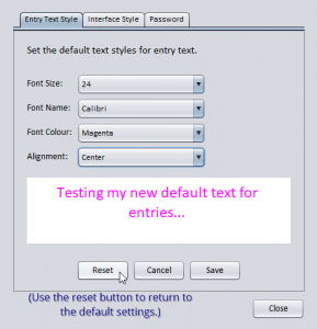 Entry text style – I Ching with Clarity